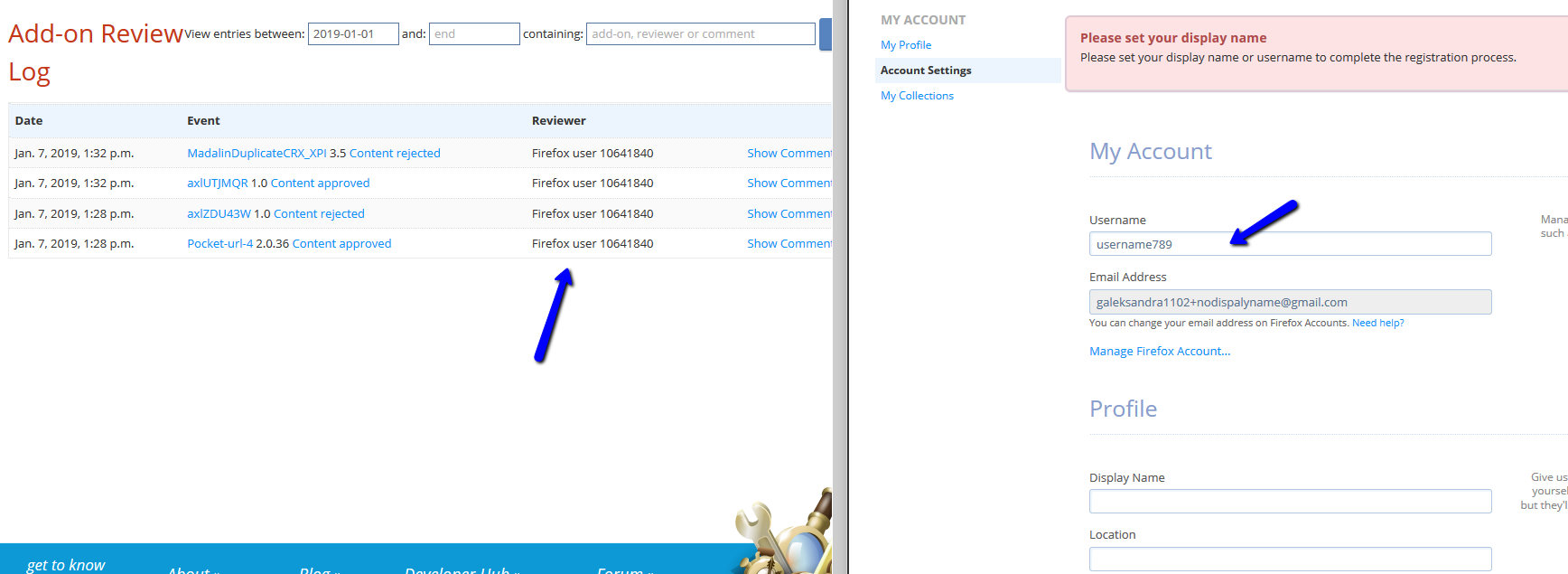 Use Userprofilename Instead Of Userprofiledisplayname Everywhere · Issue 6268 · Mozilla 