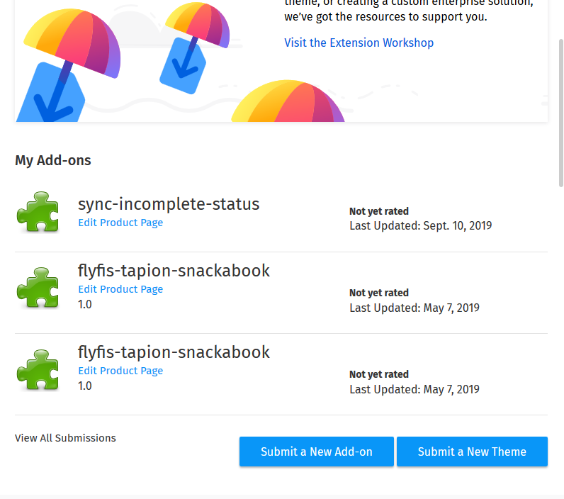 Devhub Submit A New Add On And Theme Buttons Are Not Visible On