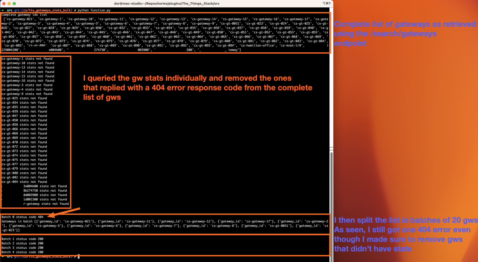 Gateways Server API: Bulk stats endpoint replies 404 · Issue #6713 · TheThingsNetwork/lorawan ...