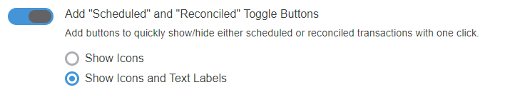 [BUG] Reconciled Toggle Button and Auto Enable Running Balance don't work · Issue #2930 ...