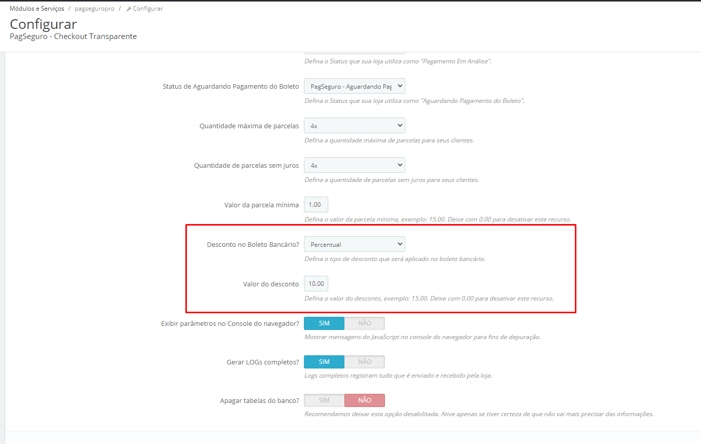 Desconto para pagamento em boleto não está sendo aplicado (loja com cache travado) · Issue #101 ...