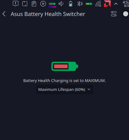 GitHub - enielrodriguez/asus-battery-health-switcher: KDE Plasma widget ...