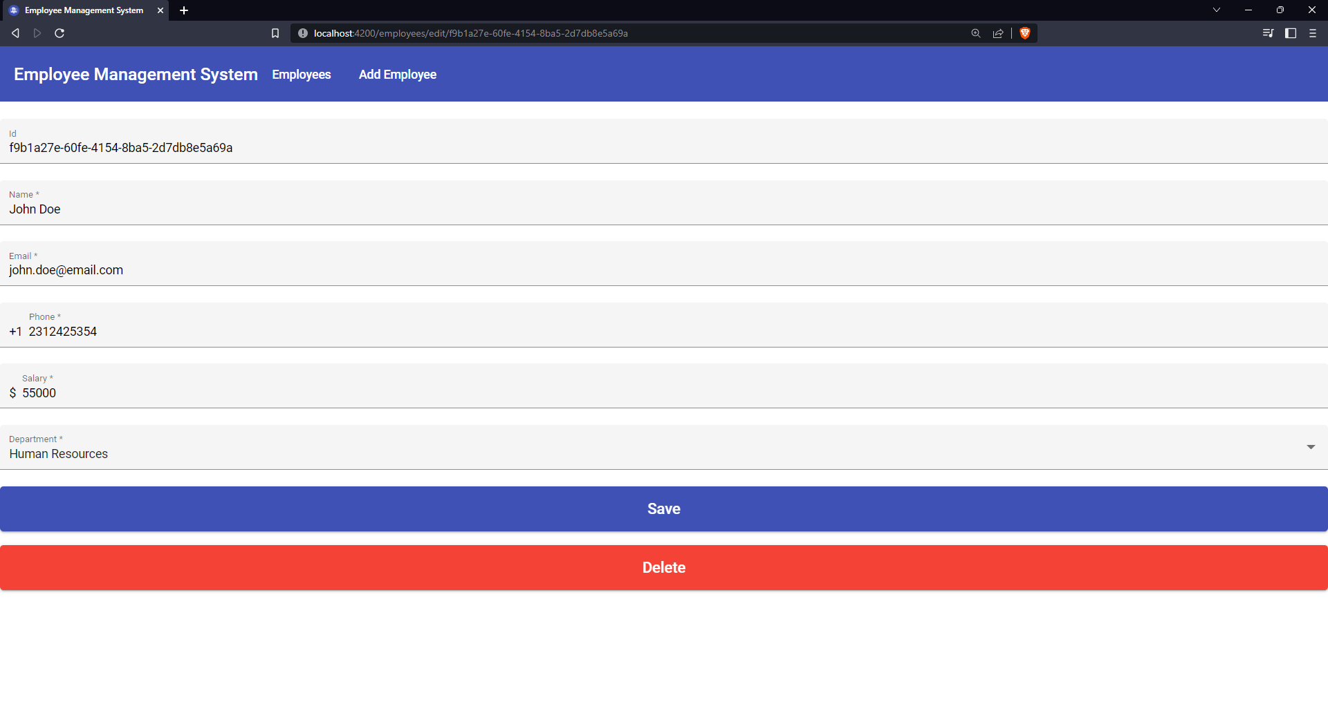 GitHub - kylemanleydev/Employee-Web: Angular Employee Management System App Web Frontend