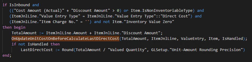 [Event Request] Codeunit 22 Item Jnl.-Post Line UpdateUnitCost · Issue #4966 · microsoft ...