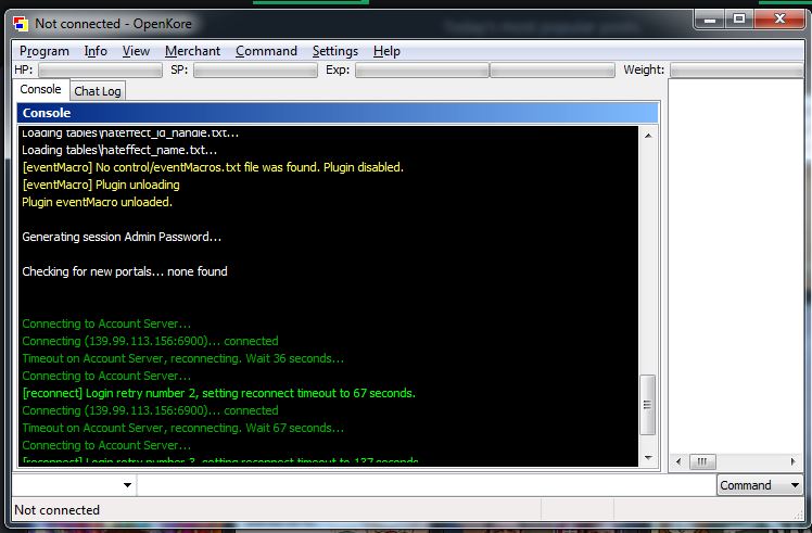 PRo Extreme: New Loki - Account Server Timeout · Issue #1142 · OpenKore/openkore · GitHub