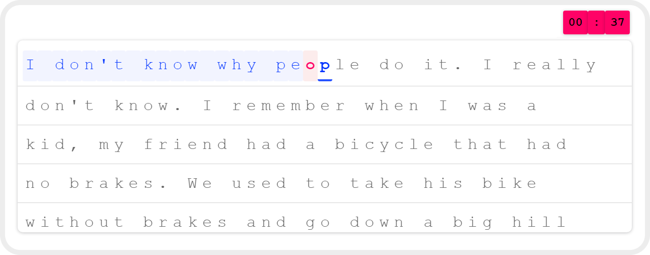 GitHub - sllujaan/typing-test-javascript: Allows you to test your ...
