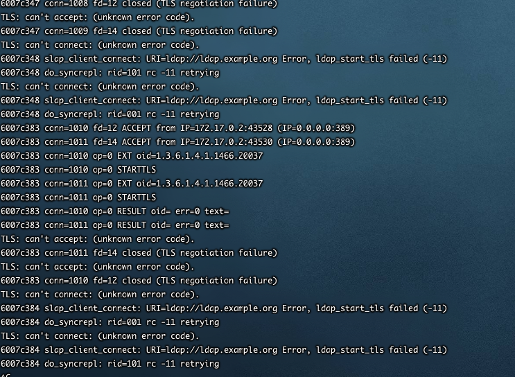 Multi Replication Failed Tls Negotiation Failuer · Issue 517 · Osixia Docker Openldap · Github
