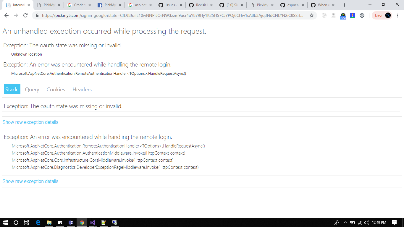 External Authentication Not Working On Servers Net Core 21 · Issue 3736 · Dotnetaspnetcore