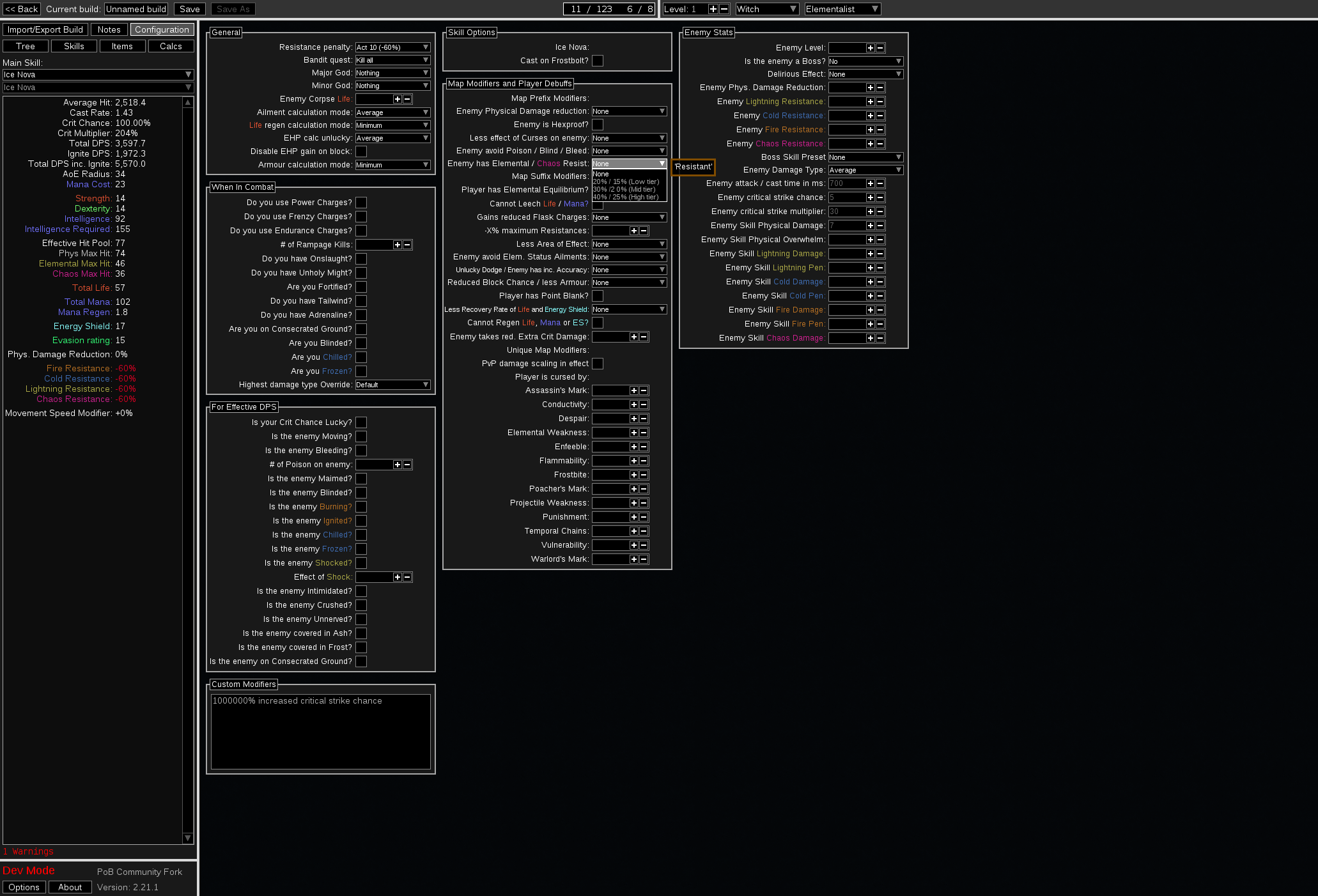 typo in config tab · Issue #5190 · PathOfBuildingCommunity/PathOfBuilding · GitHub