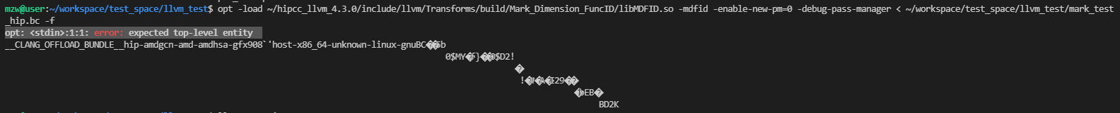 How to use opt to optimize the bitcode file generated by hipcc under ...