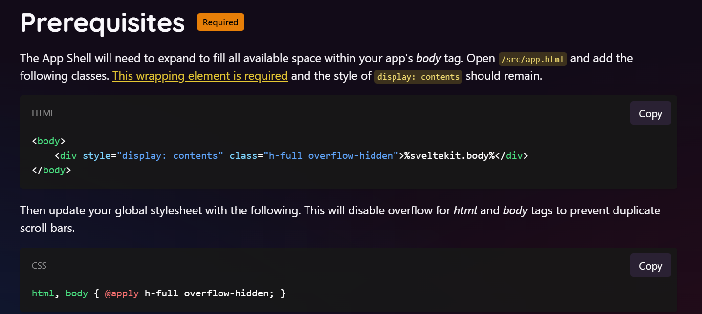 Why are the AppShell Header and content not able to occupy full width? · skeletonlabs skeleton ...