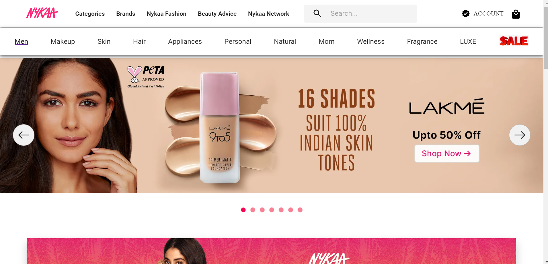 GitHub - theintezar/Nykaa-Clone: I crafted an impressive e-commerce website clone, employing a ...
