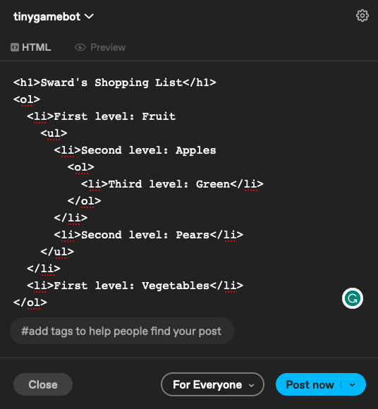 NPF `indent_level` – a no longer supported feature? · Issue #115 · tumblr/docs · GitHub