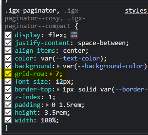 Paginator carries a hardcoded CSS grid-row value · Issue #12224 · IgniteUI/igniteui-angular · GitHub