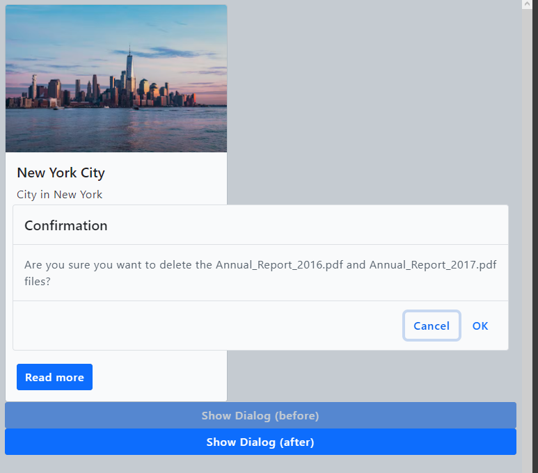 Dialog backdrop doesn't overlay elements with any z-index or positioned after it · Issue #727 ...