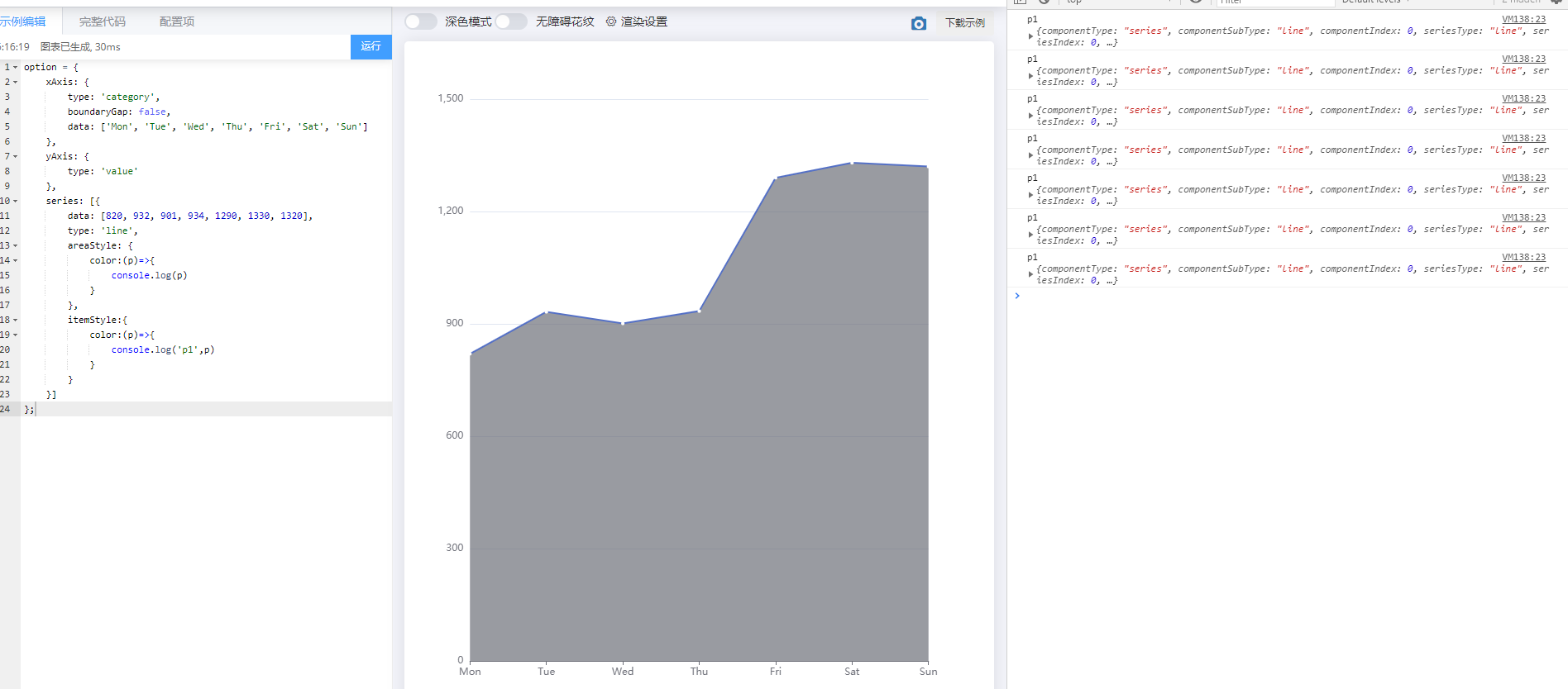 折线图-areaStyle.color 不支持function · Issue #14334 · apache/echarts · GitHub