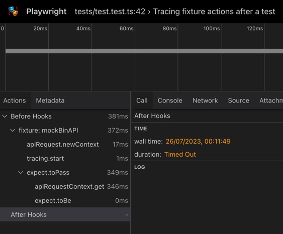 [feature] Tracing Fixture Actions After A Test · Issue 24410 · Microsoft Playwright · Github