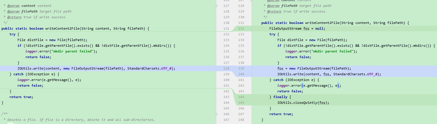 [bug] [common] Close The Fileoutputstream In Fileutils Java File · Issue 7938 · Apache