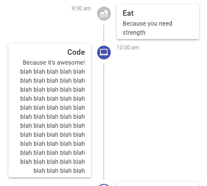 [TimeLine] Center the TimeLineContent to occupy less vertical space ...