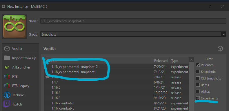 Experimental snapshot · Issue #985 · gorilla-devs/GDLauncher · GitHub