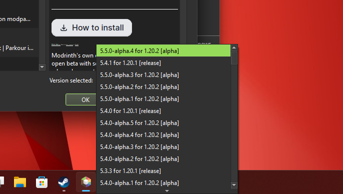 Use colors or icons to denote beta and alpha versions of downloadable content (mods ...
