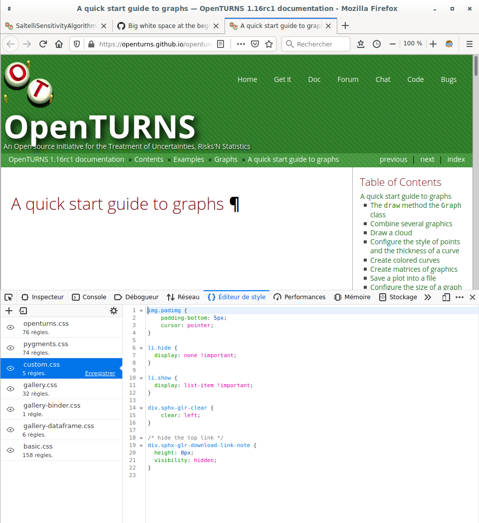 Big white space at the beginning of examples · Issue #1642 · openturns/openturns · GitHub