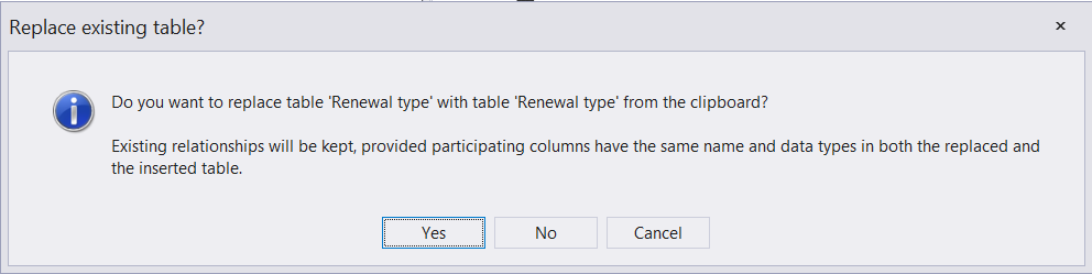 [TE 3.2.0] - "Replace existing table" causes TE to close without ...