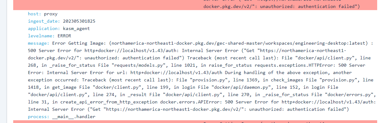 Google Artifact Registry unauthorized authentication failed. · Issue #400 · kasmtech/workspaces ...