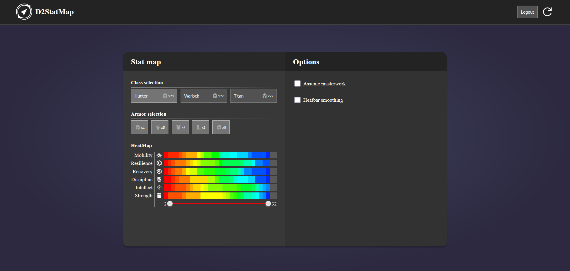 GitHub - NSkelin/d2statmap