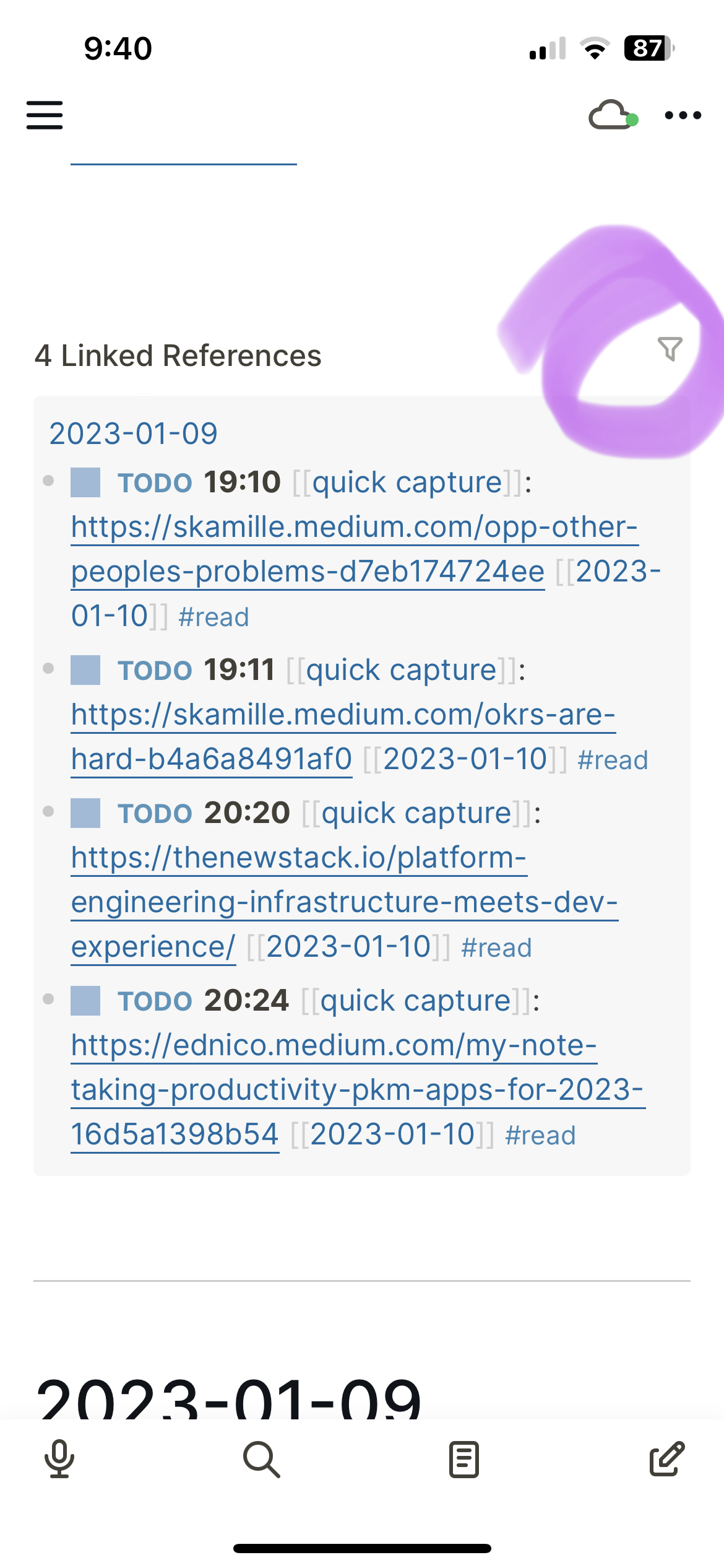 Linked References Filter Not Show Input Field · Issue 8296 · Logseq 
