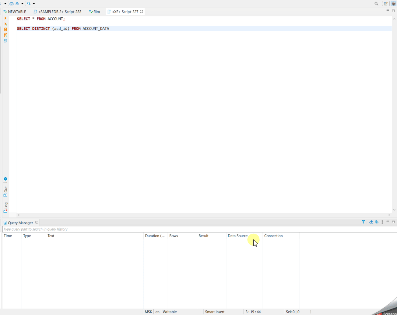 "Can't navigate" error show up when reference panel is open after query execution · Issue #11201 ...