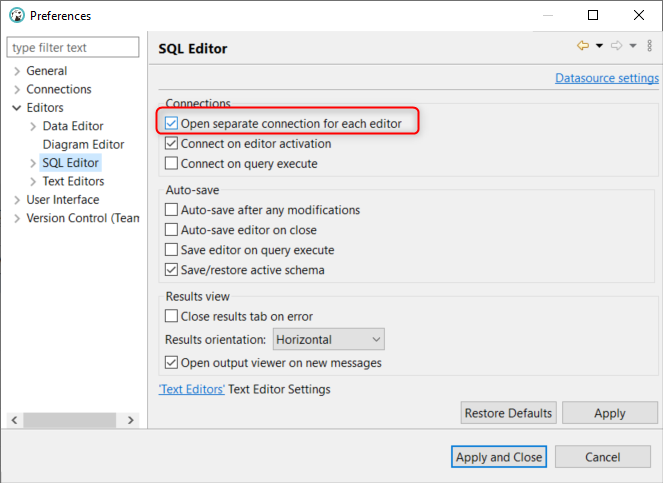[SQL Editor][Database Navigator]: table declaration is always opening ...