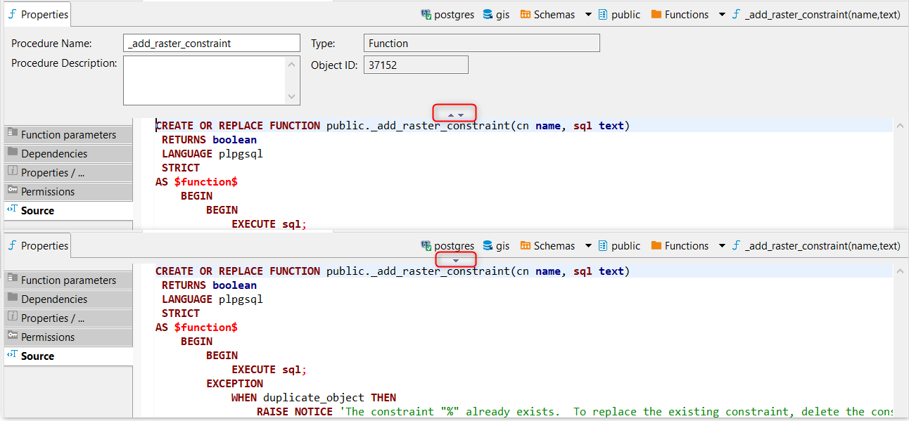minimize function parameters window · Issue #12343 · dbeaver/dbeaver · GitHub