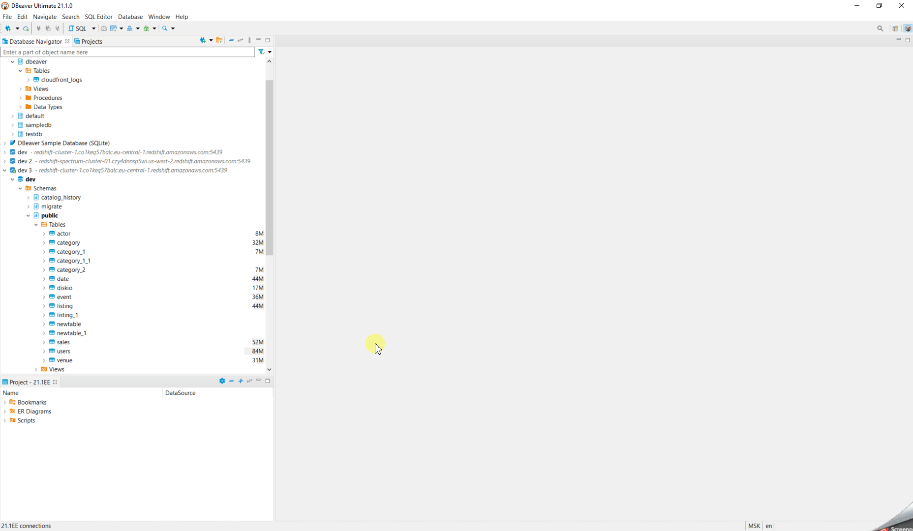 Columns in newly created tables are not visible until schema refresh · Issue #12723 · dbeaver ...
