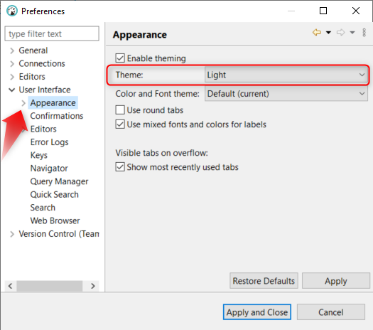 There is no color-scheme chooser · Issue #12805 · dbeaver/dbeaver · GitHub