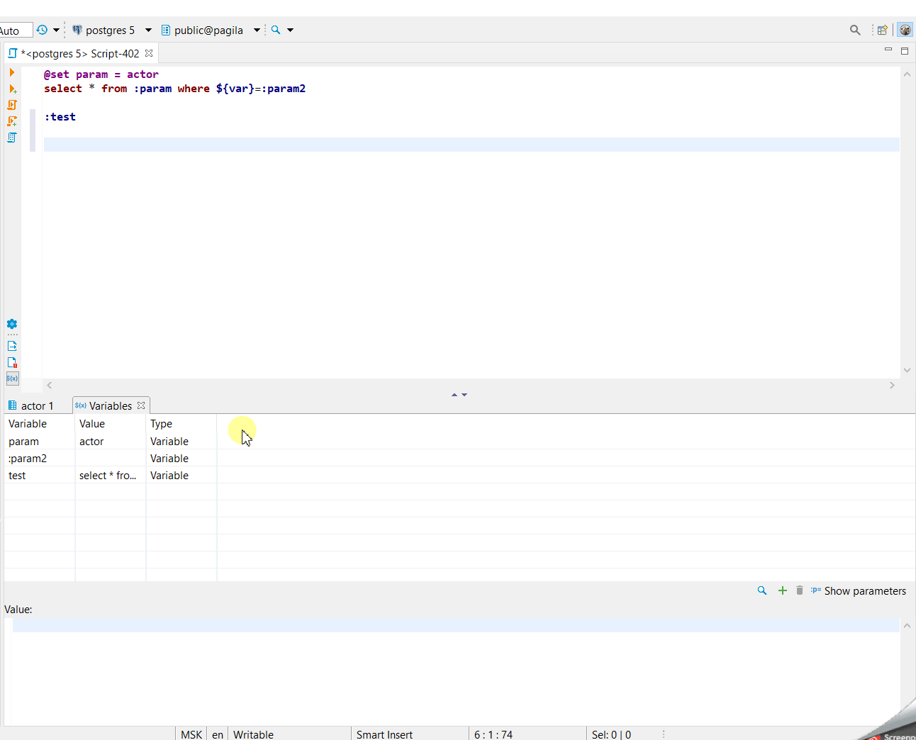 A possibility of using results from existing queries as a source for ...