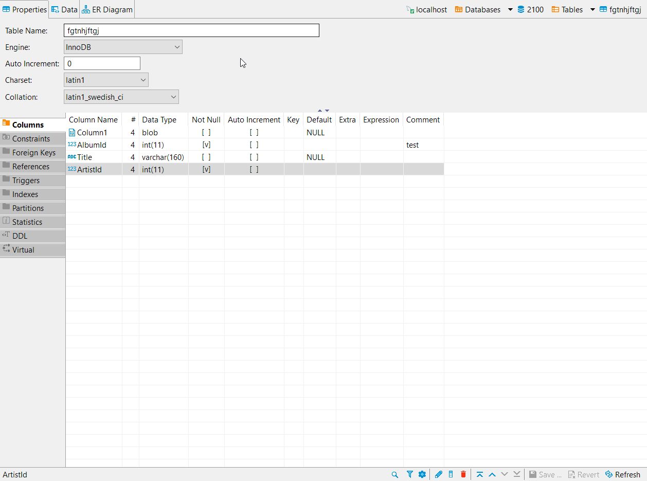 Table Property editing: Removable fields. · Issue #14750 · dbeaver/dbeaver · GitHub