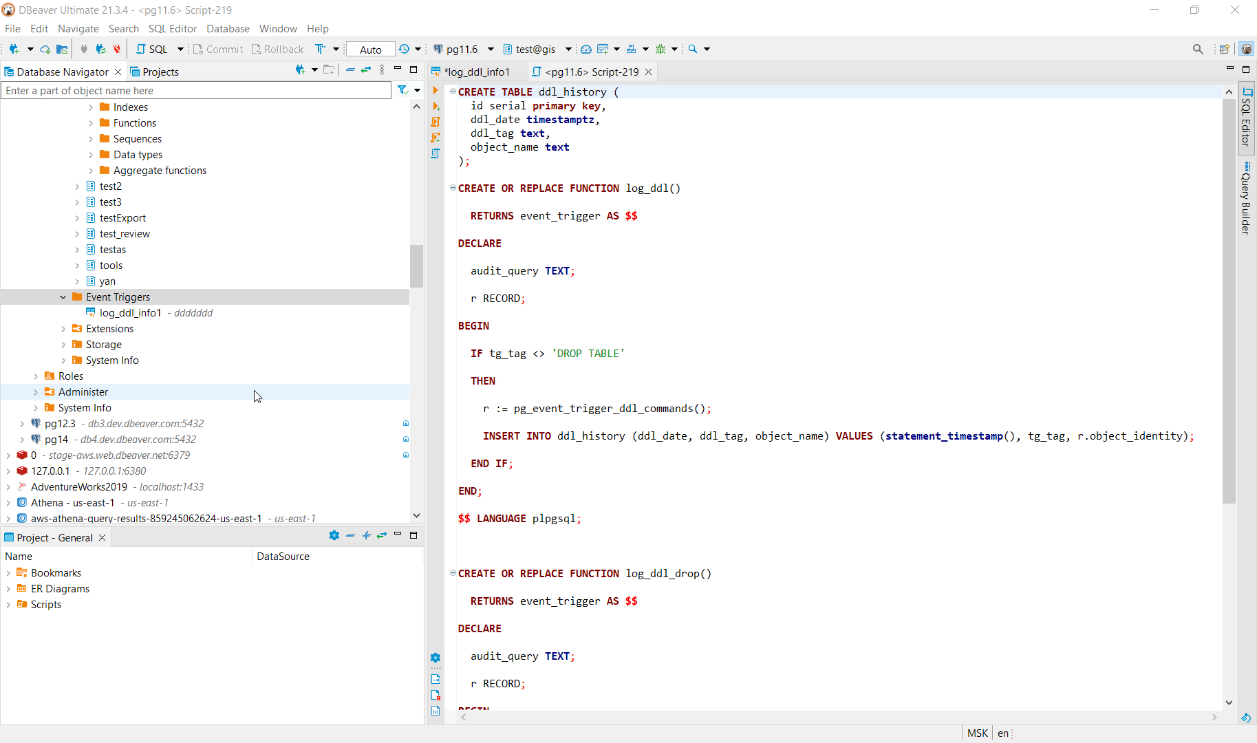 "Event triggers"-Tab for PostgreSQL · Issue #14566 · dbeaver/dbeaver ...
