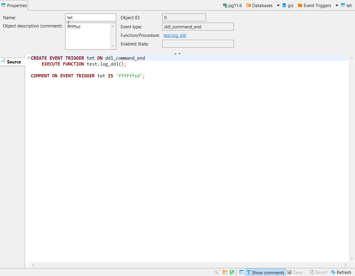 "Event triggers"-Tab for PostgreSQL · Issue #14566 · dbeaver/dbeaver · GitHub