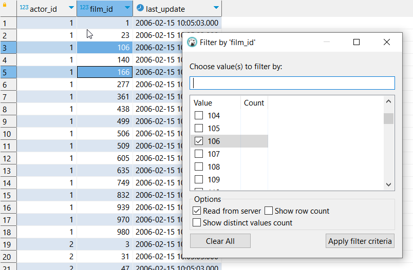 Saved Filter not available · Issue #18642 · dbeaver/dbeaver · GitHub