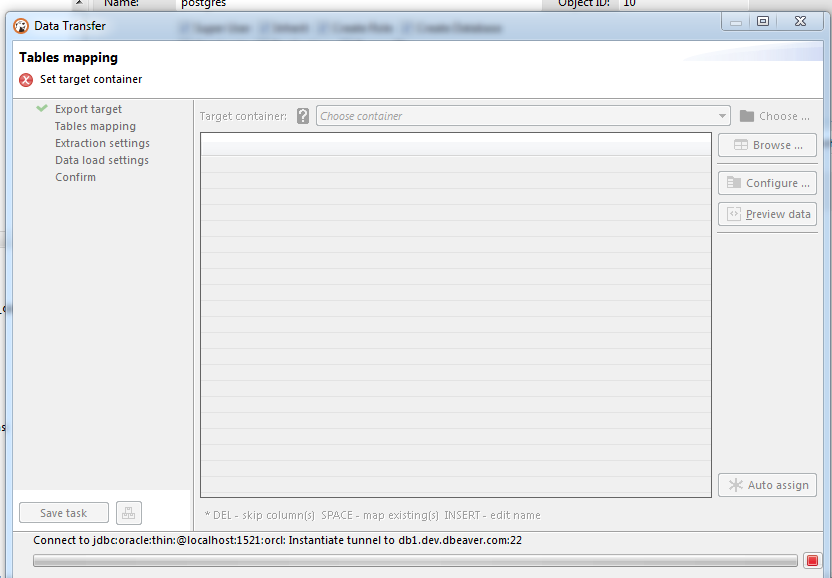 An Attempt To Connect To Previously Chosen Connection Is Performed During Export From Db To Db 9168