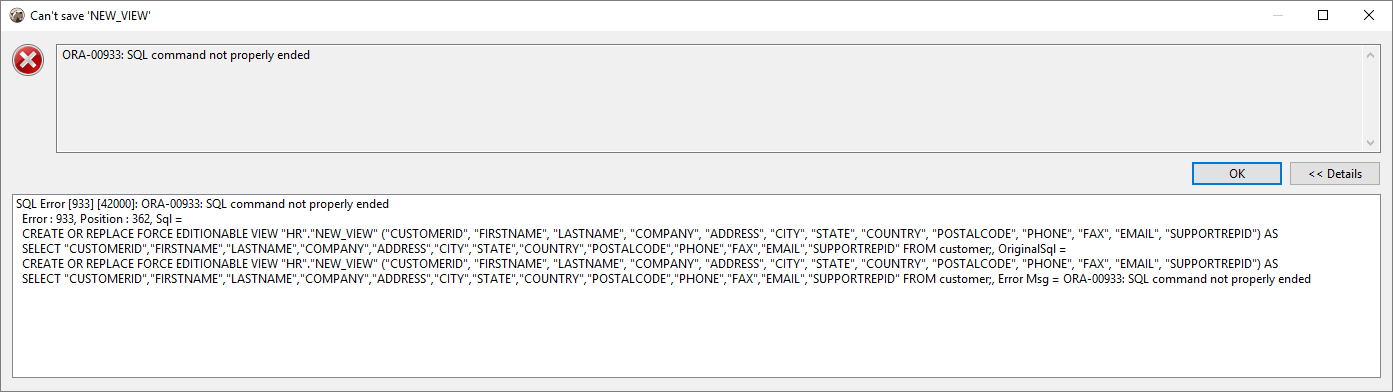 Double ";" in View Declaration · Issue #4969 · dbeaver/dbeaver · GitHub