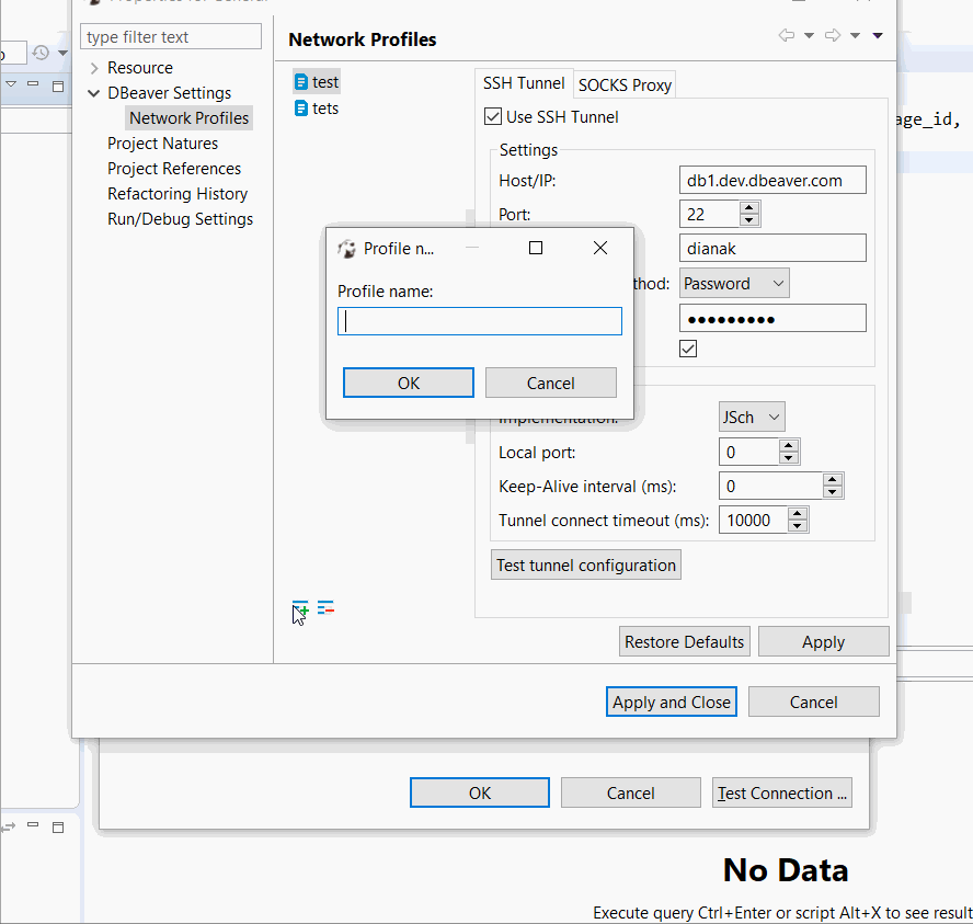 Network Profiles: two profiles with the same name could be created · Issue #6300 · dbeaver ...