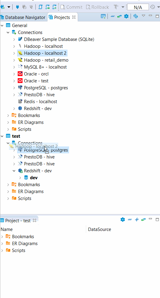 How to move a connection to another proejct? · Issue #6490 · dbeaver ...