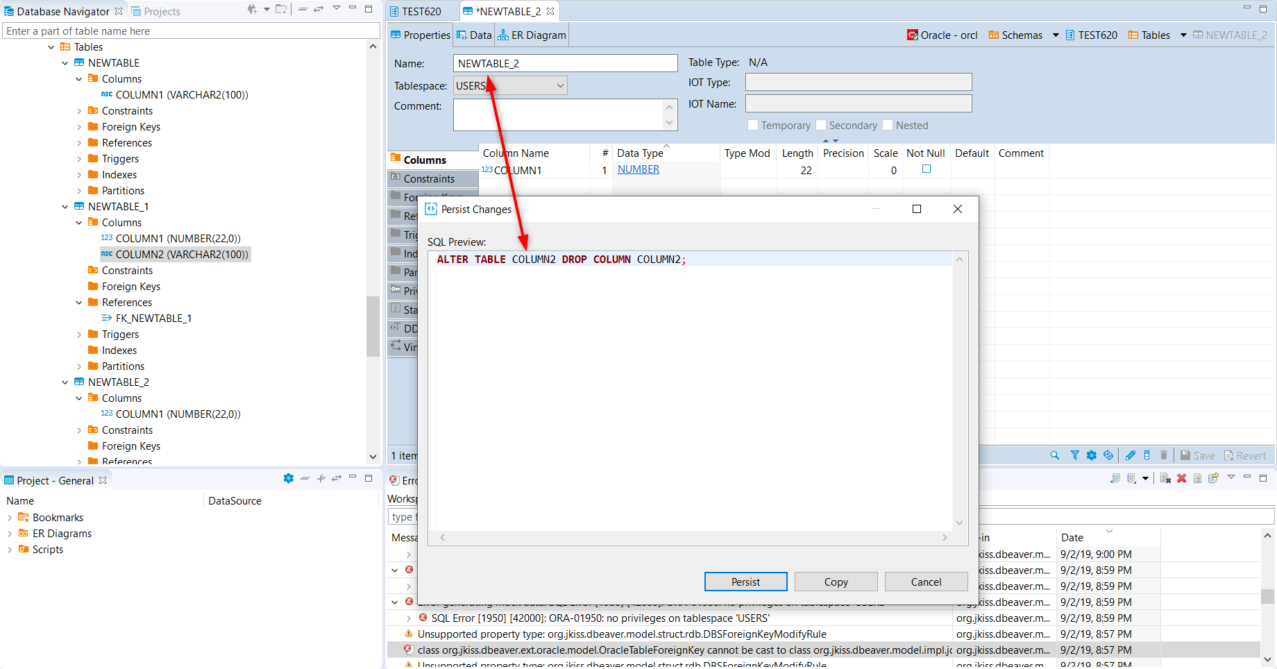 Column(s) could not be deleted. · Issue #6667 · dbeaver/dbeaver · GitHub