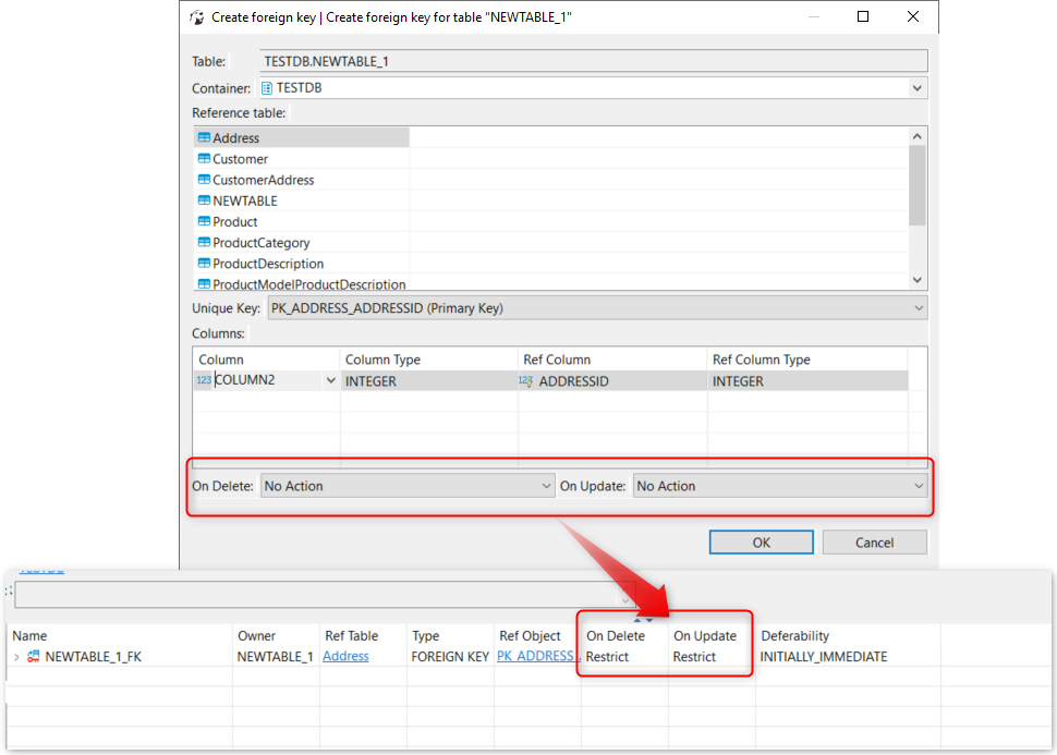 SAP Hana: Incorrect behavior with FK's On Delete/On Update actions [D11] · Issue #7141 · dbeaver ...
