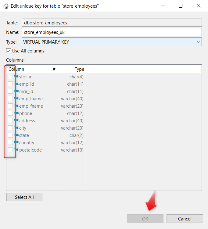 Use All columns button doesn't work as expected · Issue #7455 · dbeaver/dbeaver · GitHub