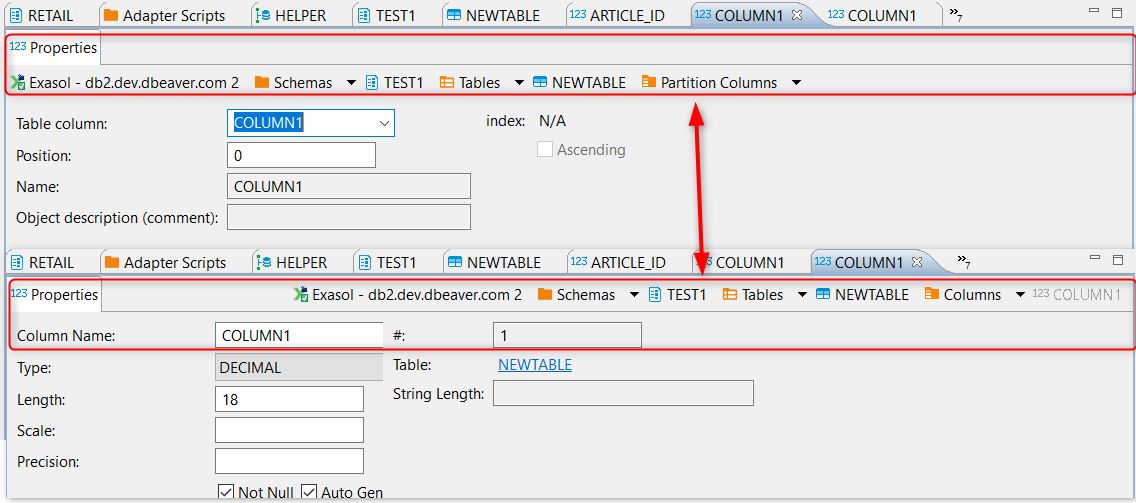 Partition Column Tab is shown incorrectly · Issue #7660 · dbeaver/dbeaver · GitHub
