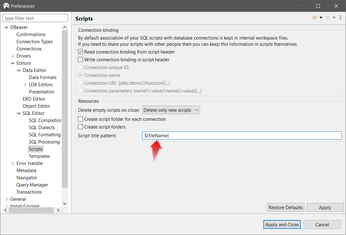 Allow More Control over Tab Names (without default prefixes) · Issue #7905 · dbeaver/dbeaver ...