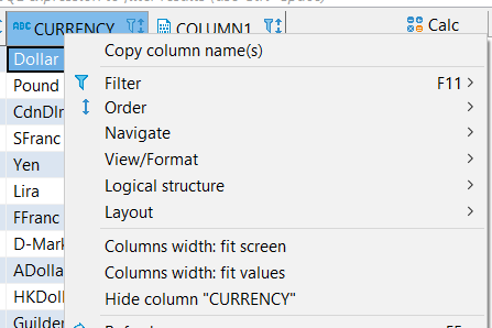 Make 'copy selected column names' easier to access · Issue #4609 ...